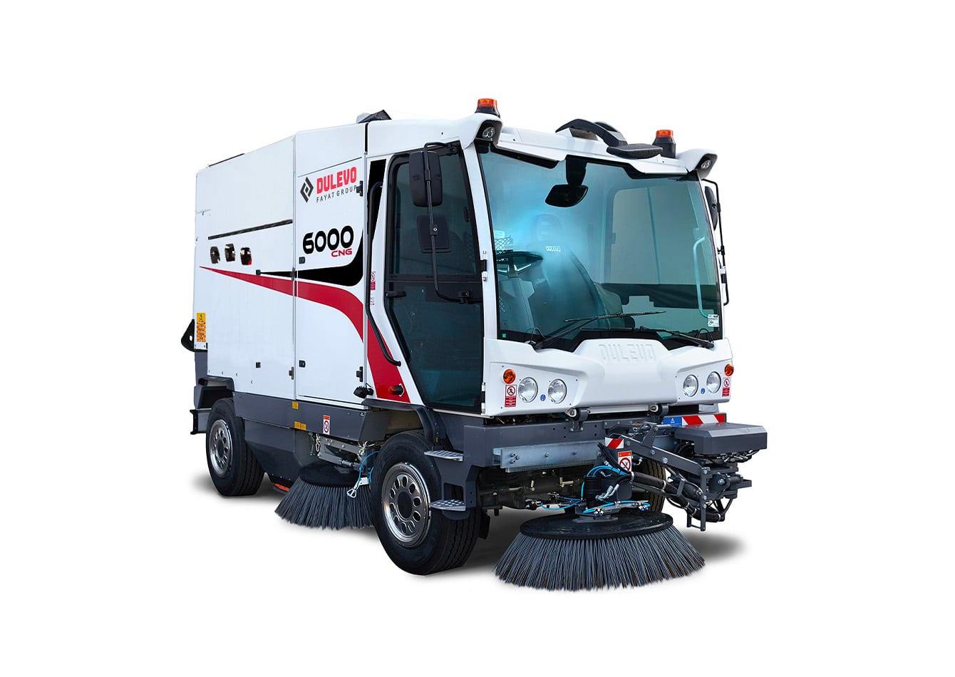 Balayeuse de voirie Dulevo 6000 CNG - efficacité et écologie en action